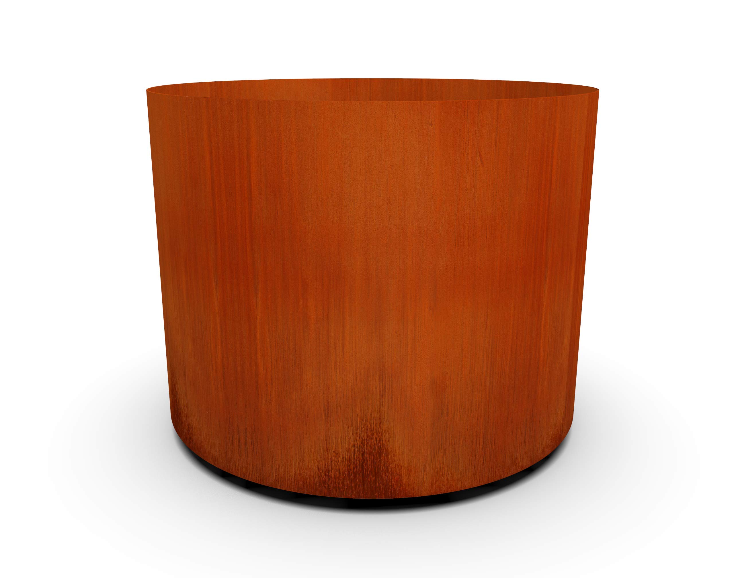 Buy ERCRAFT Corten Steel Metal er Box, Round Sizes, Modern Garden Steel ...