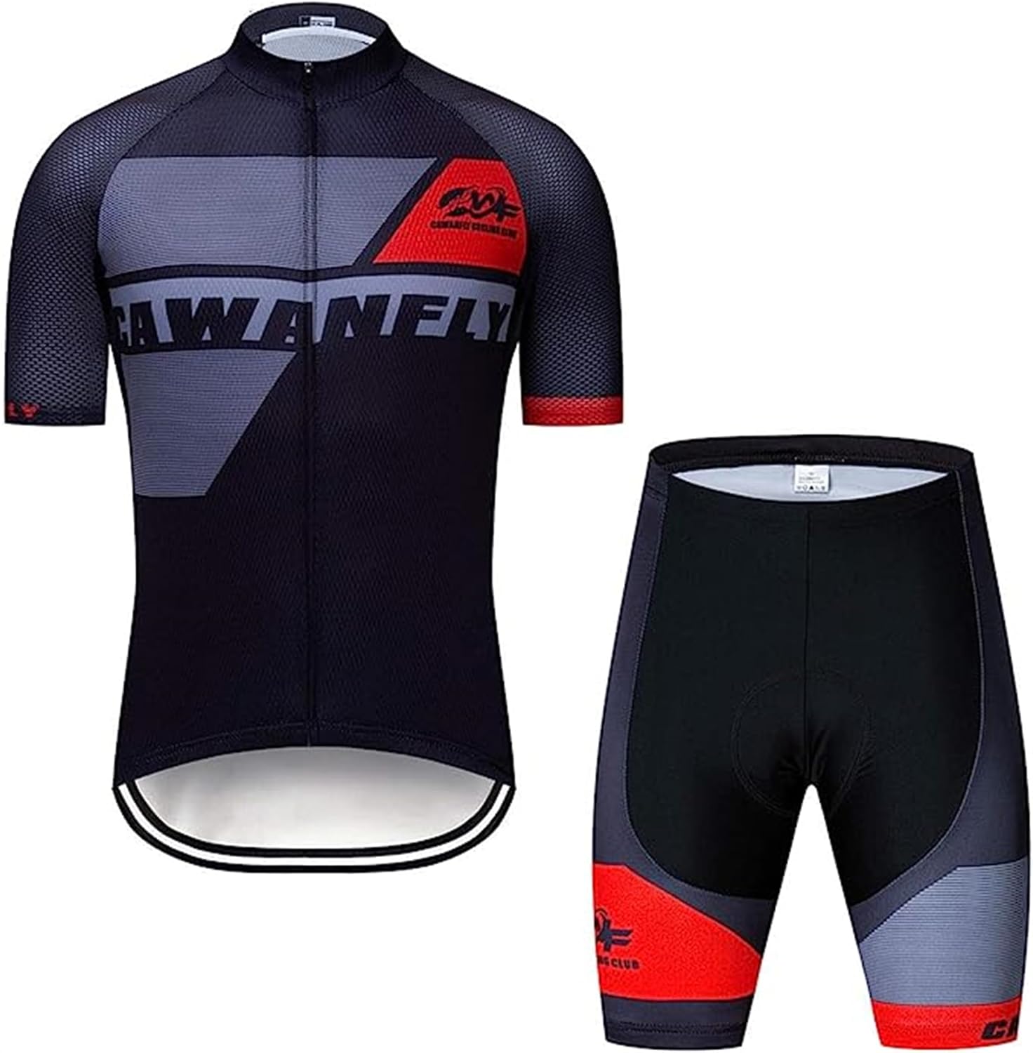 Amazon.com: Men Cycling Outfit Set MTB Road Bike Cycling Clothing Short ...