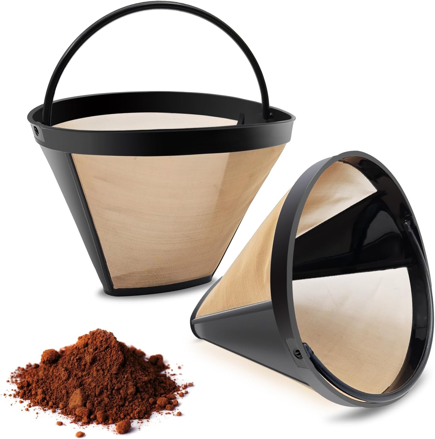 Amazon.com: Cuisinart GTF Gold Tone Coffee Filter, 10-12 Cup Cone, Burr ...