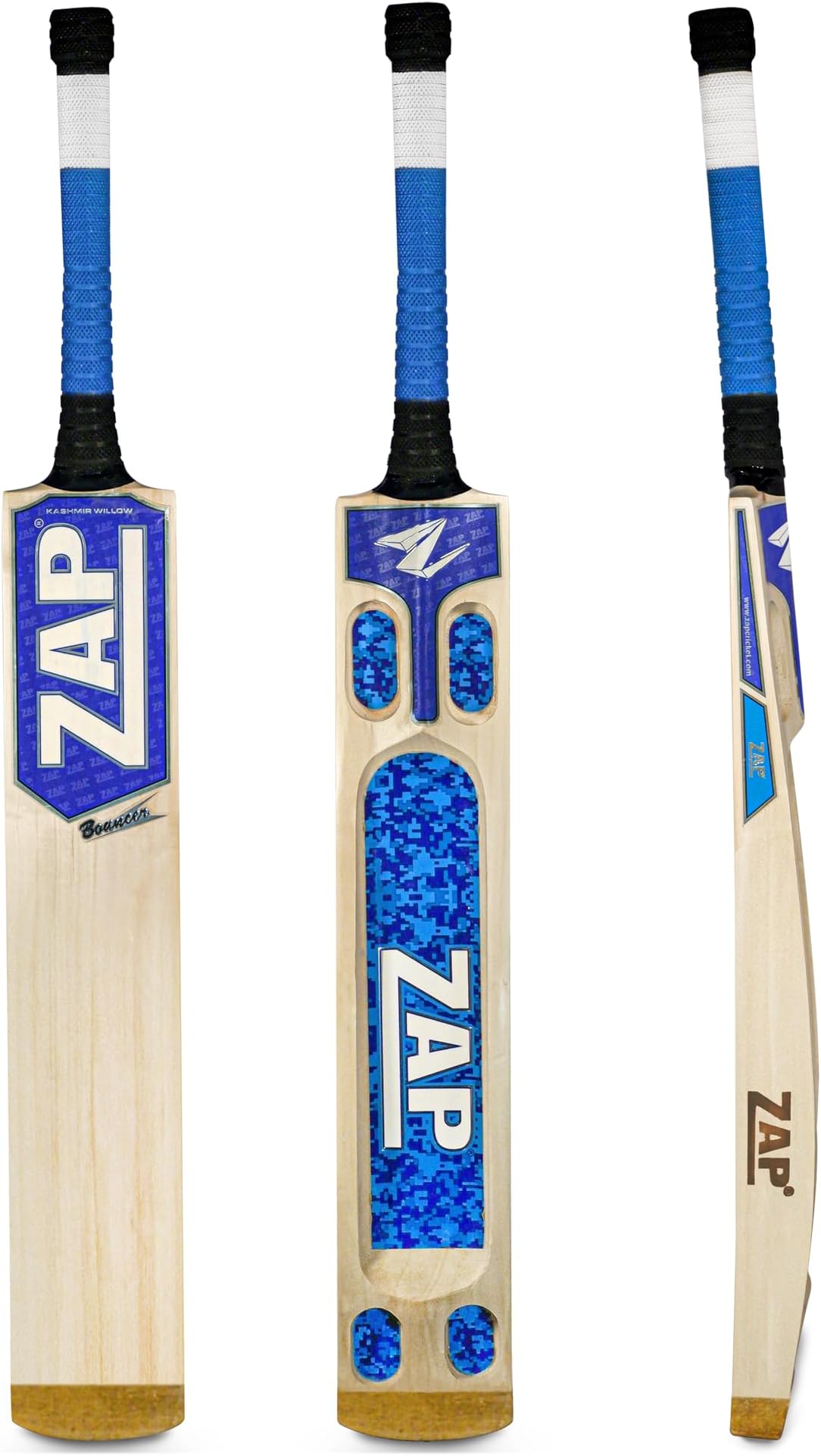 ZAP Wood Bouncer Tennis Scoop Cricket Bat (35 Inch)|Unbreakable Toe ...
