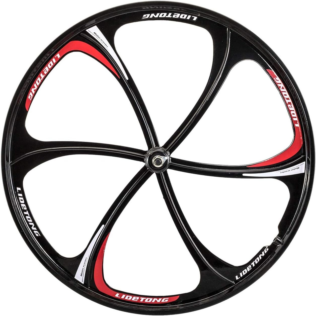 Amazon.com : Zeda Aluminum 26" Motorized Bicycle Mag Wheel Set - Black ...