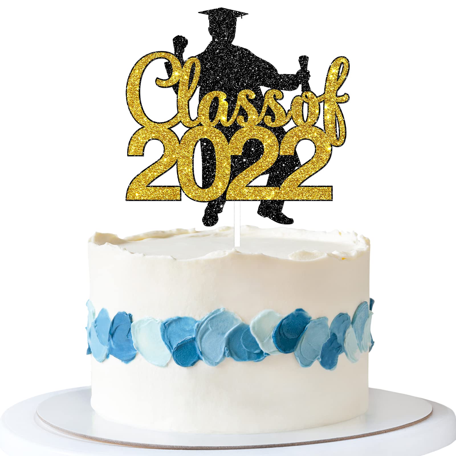 Buy Talorine Class of 2022 Cake Topper, 2022 Graduate Cake Decor, 2022 ...