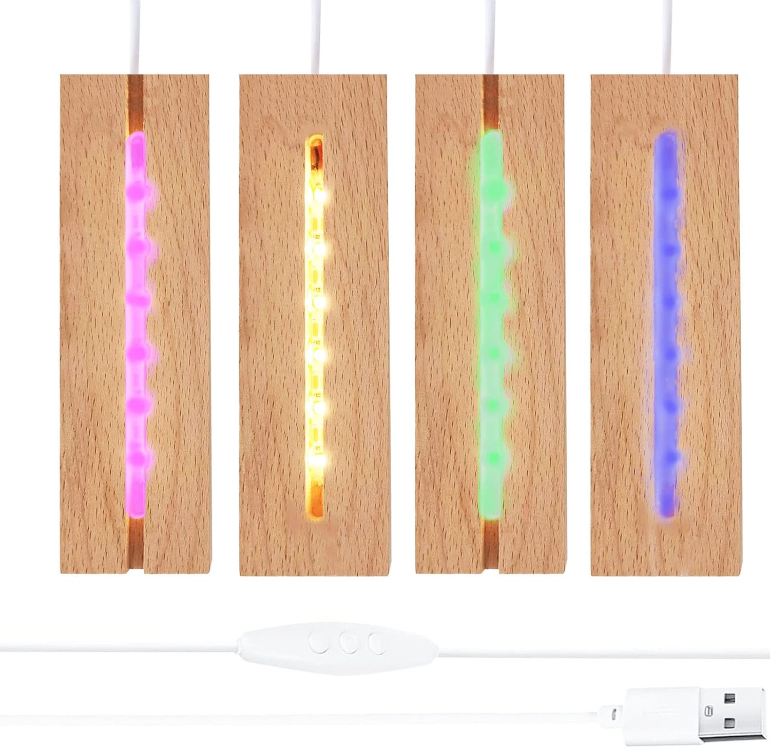 Amazon.com: RUIITEN 6 inch Rectangle Display Pedestal, Colorful ...