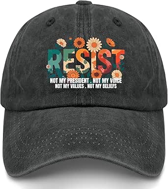 Amazon.com: Made in USA Floral Resist Not My Presidents Hat for Men ...