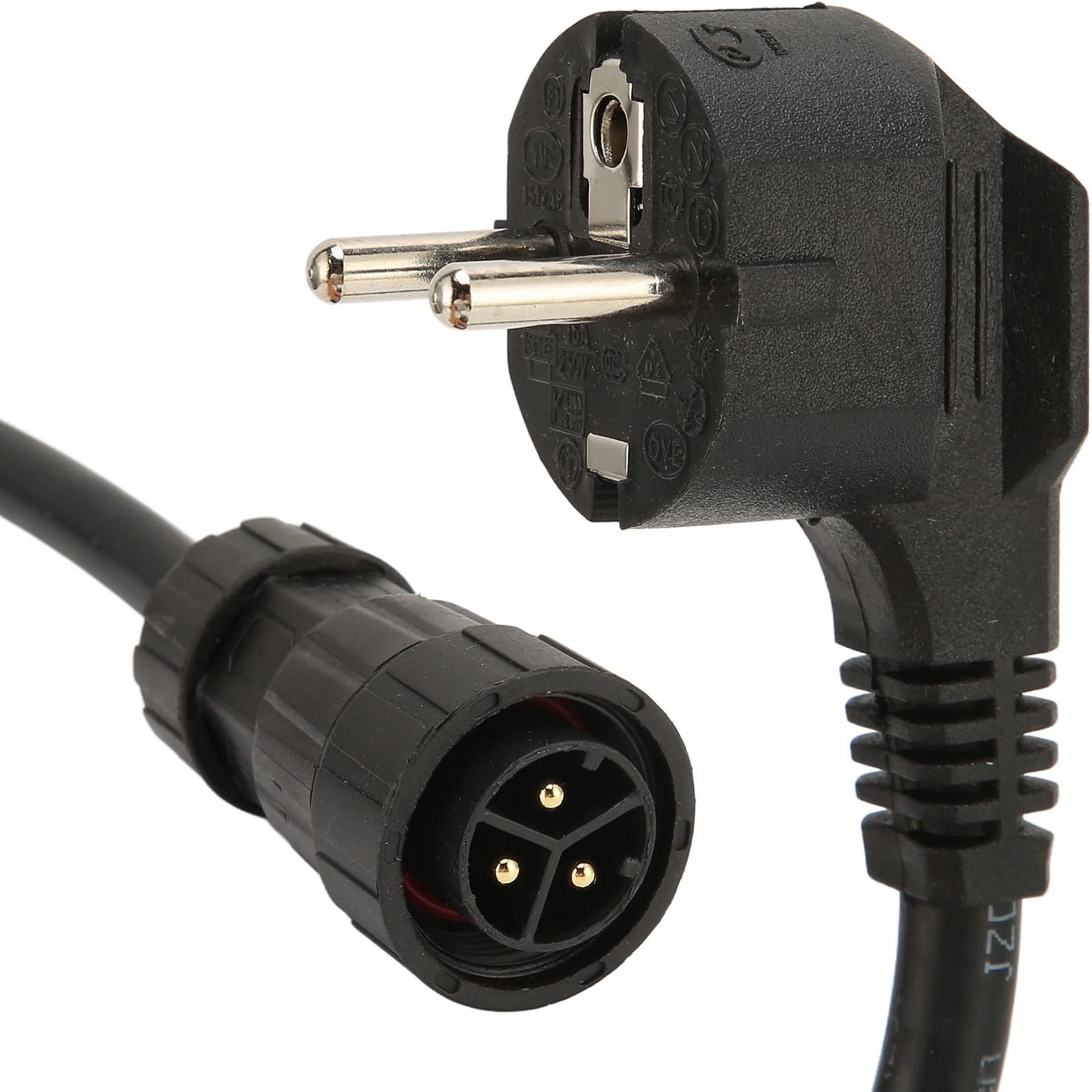 EU 220 V AC Kabel Solar Wechselrichter, 3 x 1,5 mm² Solarkabel, 3 m/10 ...