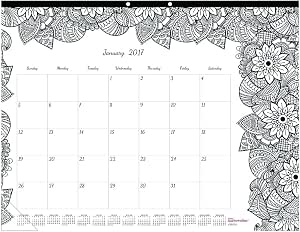 Amazon.co.jp: Blueline DoodlePlan Coloring Monthly Desk Pad Calendar ...