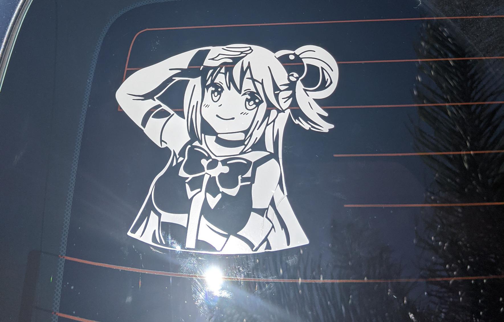 Amazon.com: Konosuba - Aqua Anime Decal Sticker for Car/Truck/Laptop (5 ...