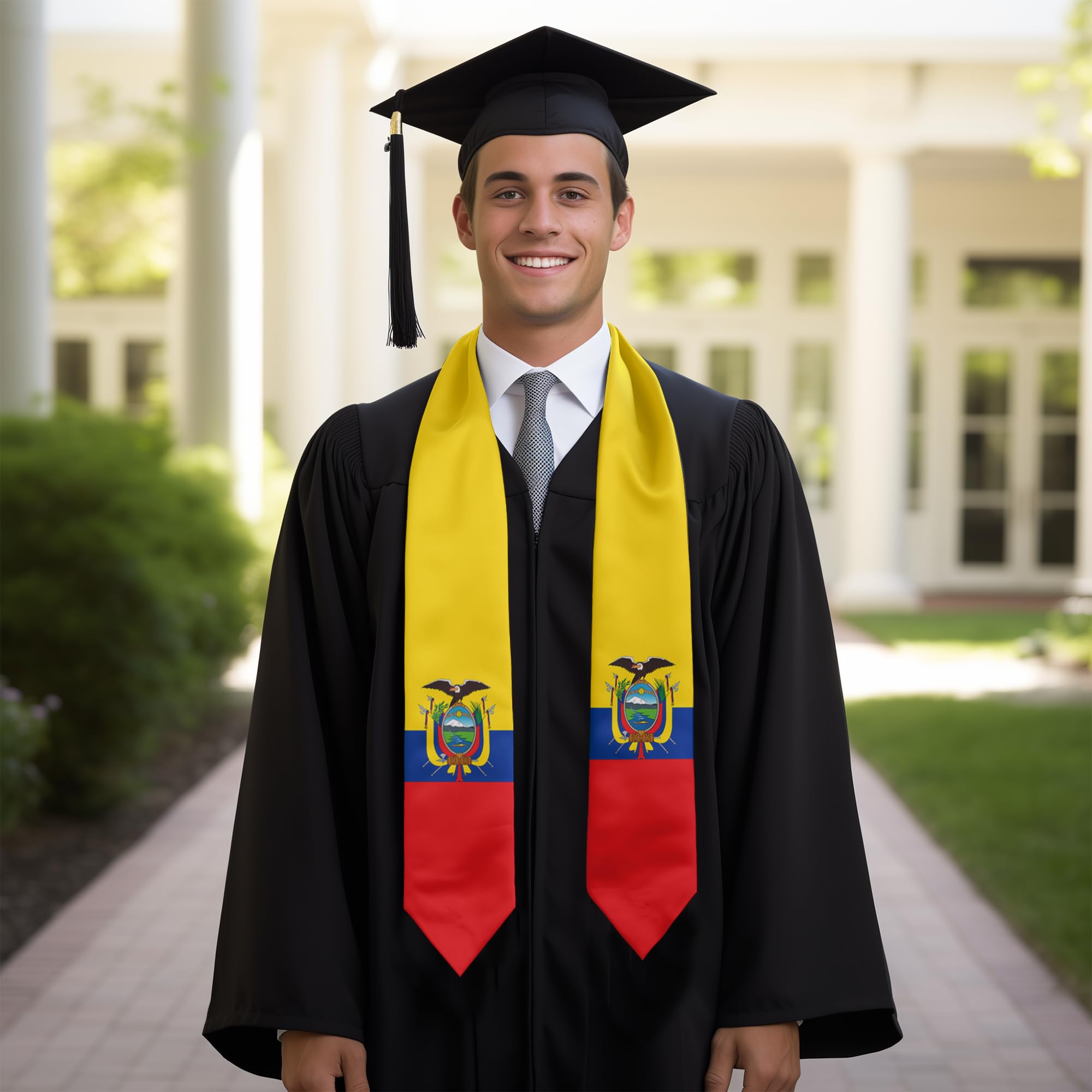 Snapklik.com : Ecuador Flag Graduation Stole Ecuadorian Flag Graduation ...