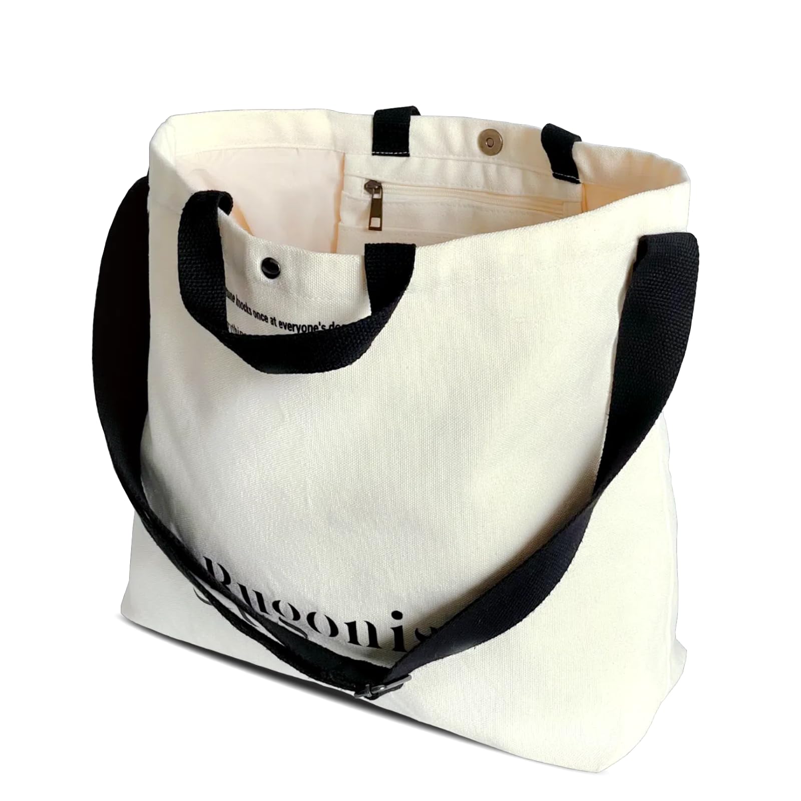 Amazon.com: Rugonis Large Canvas Tote for Men and Women, with Shoulder ...