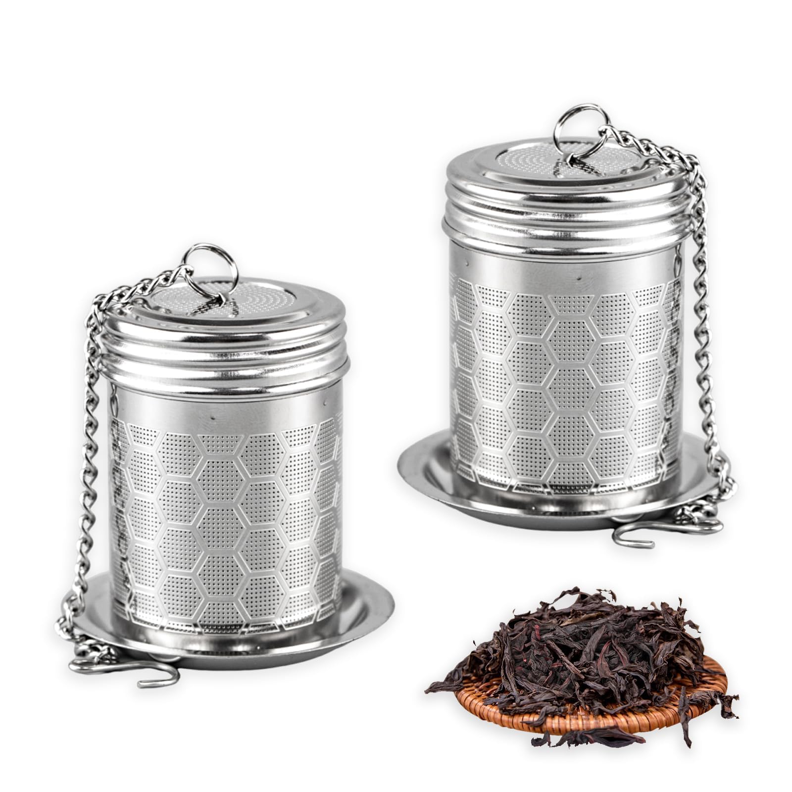 Amazon.com: Stainless Steel Tea Infusers: Extra Fine Mesh Loose Leaf ...