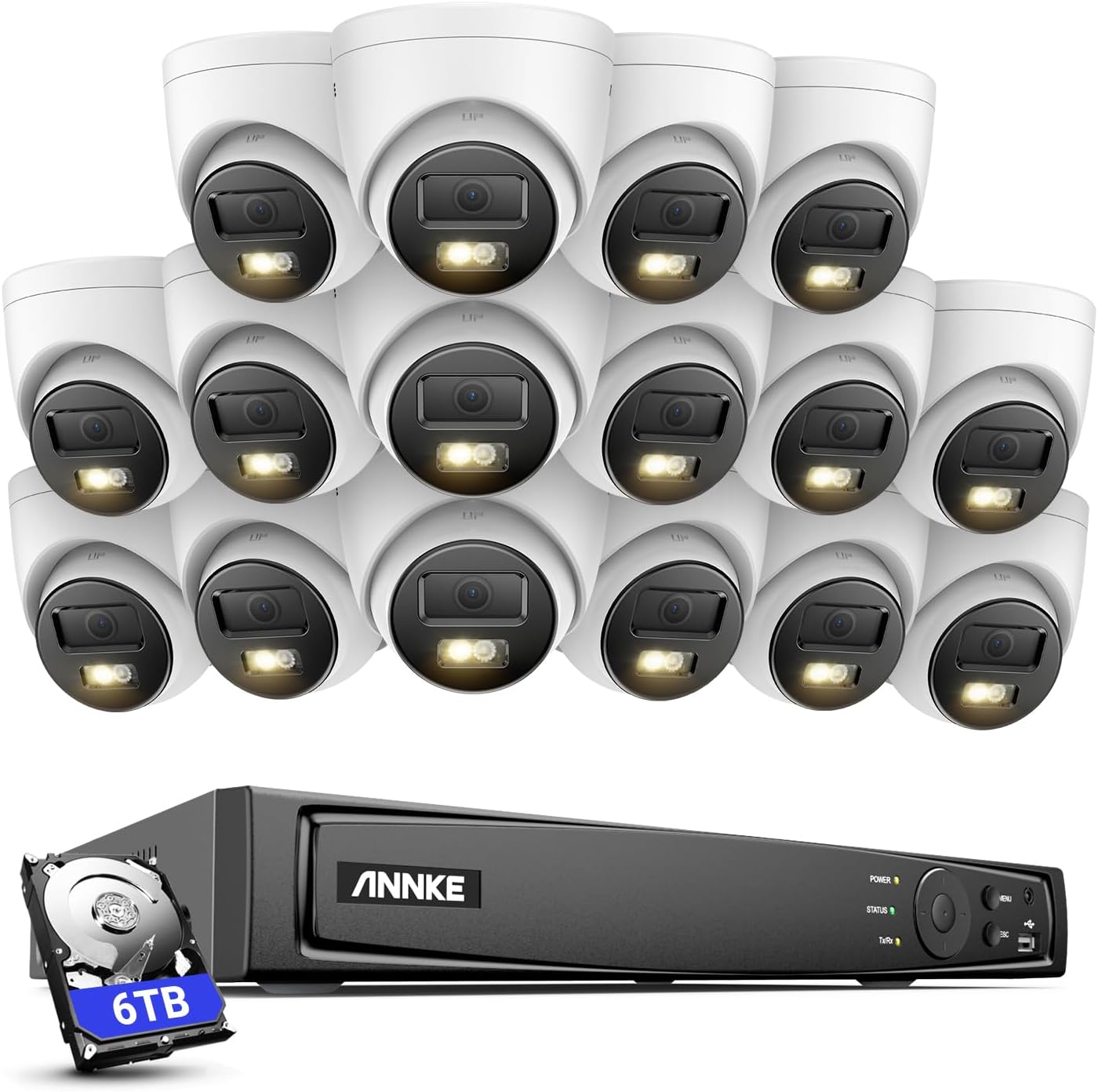 Amazon.com : ANNKE PoE Security Camera System, 16CH 12MP 5-in-1 NVR ...