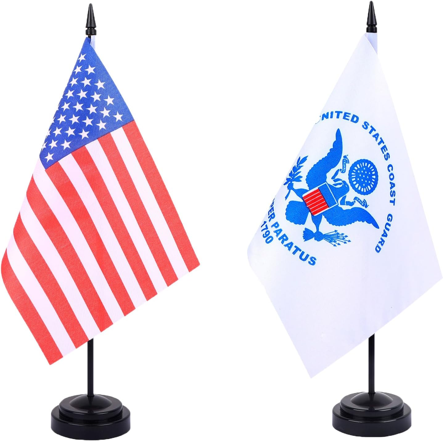 Amazon.com: WXTWK 2 Pack USA Coast Guard Flag Coast Guard Deluxe Desk ...