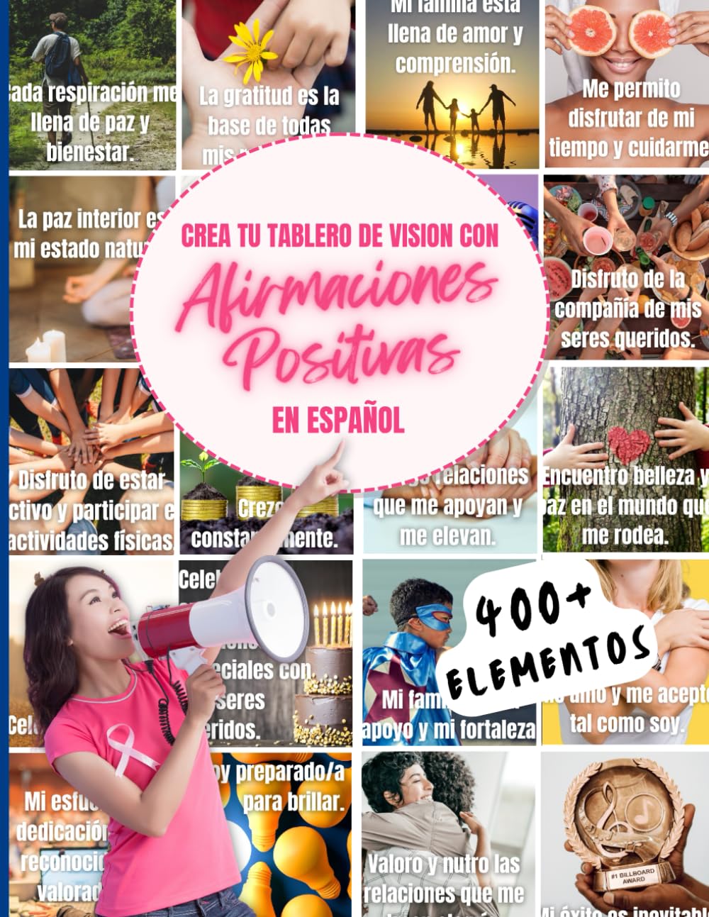 Crea tu Tablero de Vision con Afirmaciones Positivas en Español: Más de ...