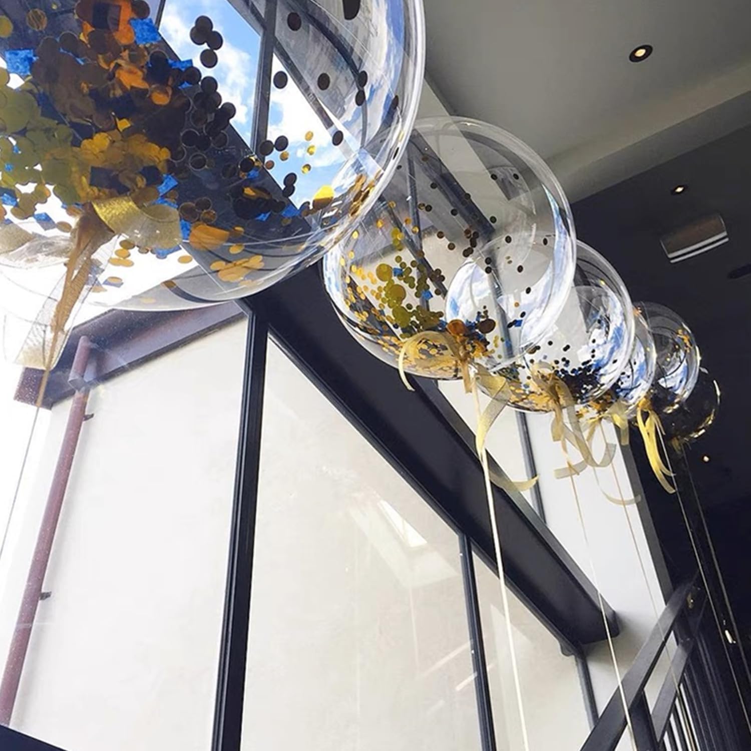 Amazon.com: Clear Balloons with Confetti Inside, 24inch 10Pack Pre ...