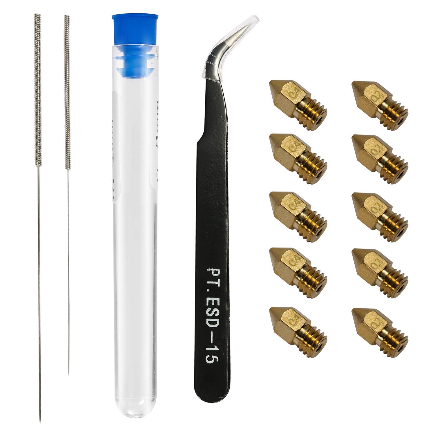 Amazon.com: SainSmart 3D Printer Nozzle Replacement and Cleaning Kit, 0 ...