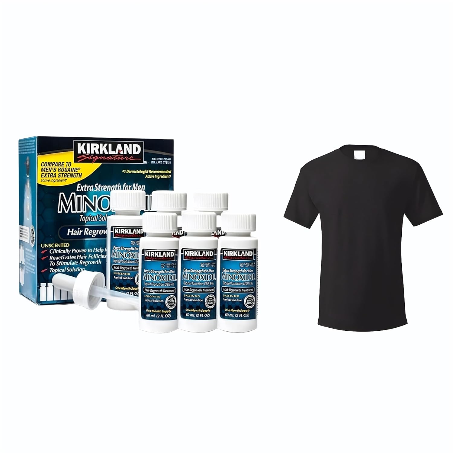 Amazon.com : Minoxidil for Men 5% Topical Solution Extra Strength Hair ...