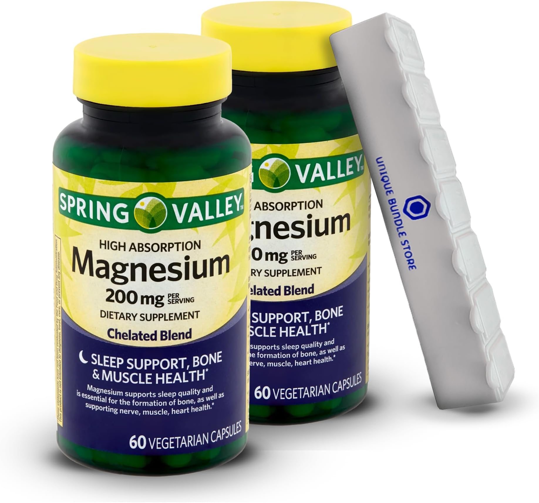 Amazon.com: Spring Valley, Magnesium 200mg, 60 Count Capsules ...