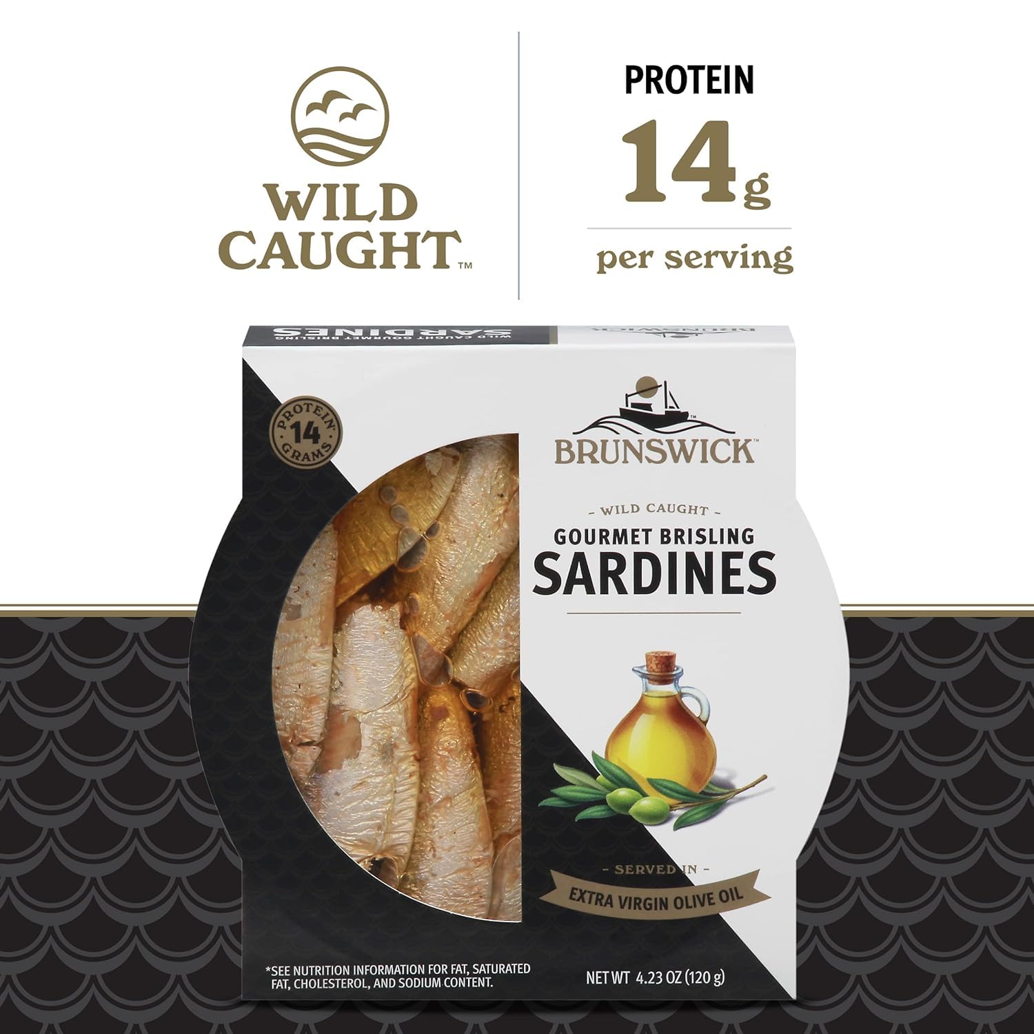 Snapklik.com : Brunswick Wild Caught Gourmet Brisling Sardines In Extra ...