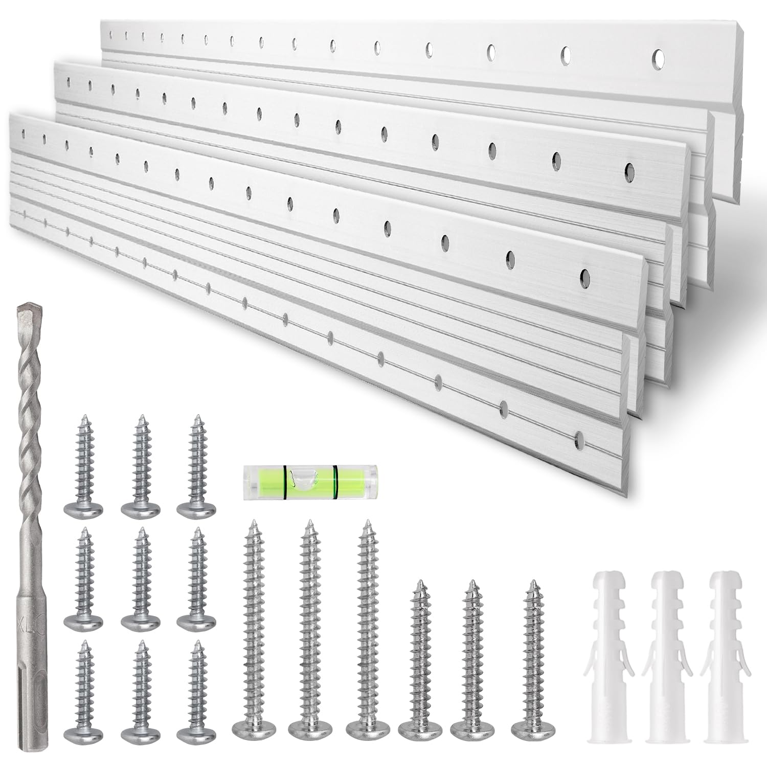 30" French Cleat Hanger Heavy Duty, 3 Pairs Aluminum Z Bar Clips for ...