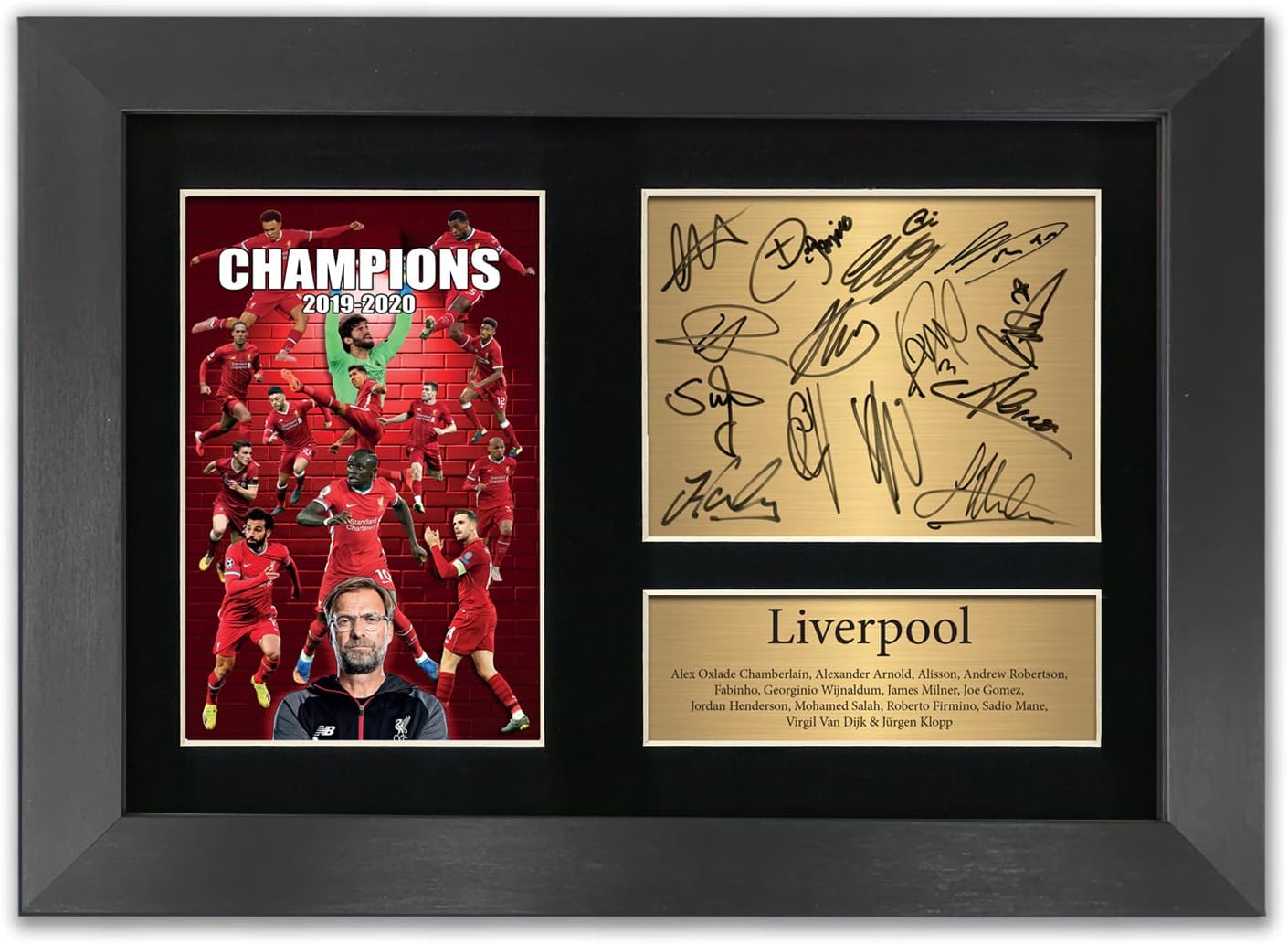 BF Liverpool Autograph Premier League Champions 2019/2020 Display ...