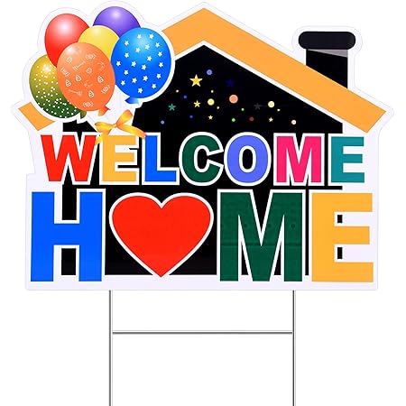 Amazon.com: Big Dot of Happiness Welcome Back - Outdoor Lawn Sign - We ...
