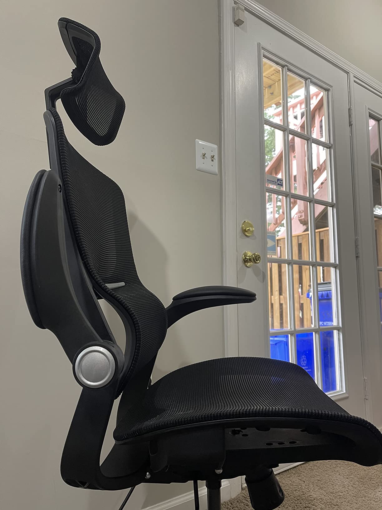 $33/mo - Finance Office Chair Ergonomic Desk Chair - Curved Linear Mesh ...