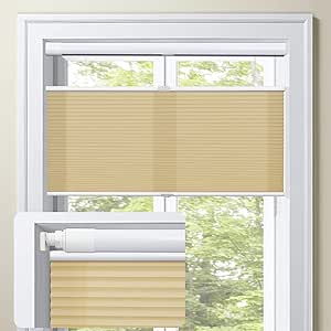 Amazon.com: MiLin Top Down Bottom Up Cordless Cellular Shades No Tools No Drill Blinds for ...