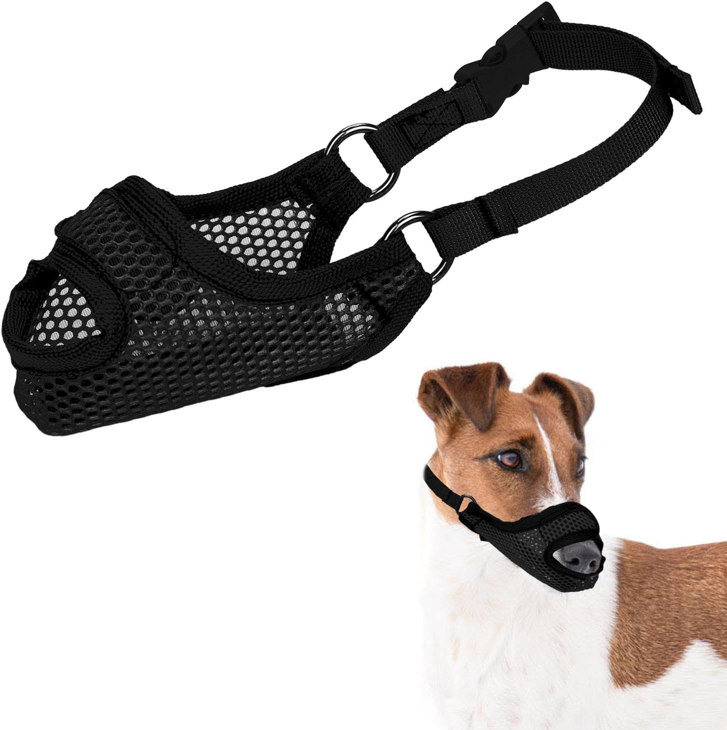 Muzzle for Dog, Soft XS Mesh Dog Muzzle to Stop Chewing with Front ...