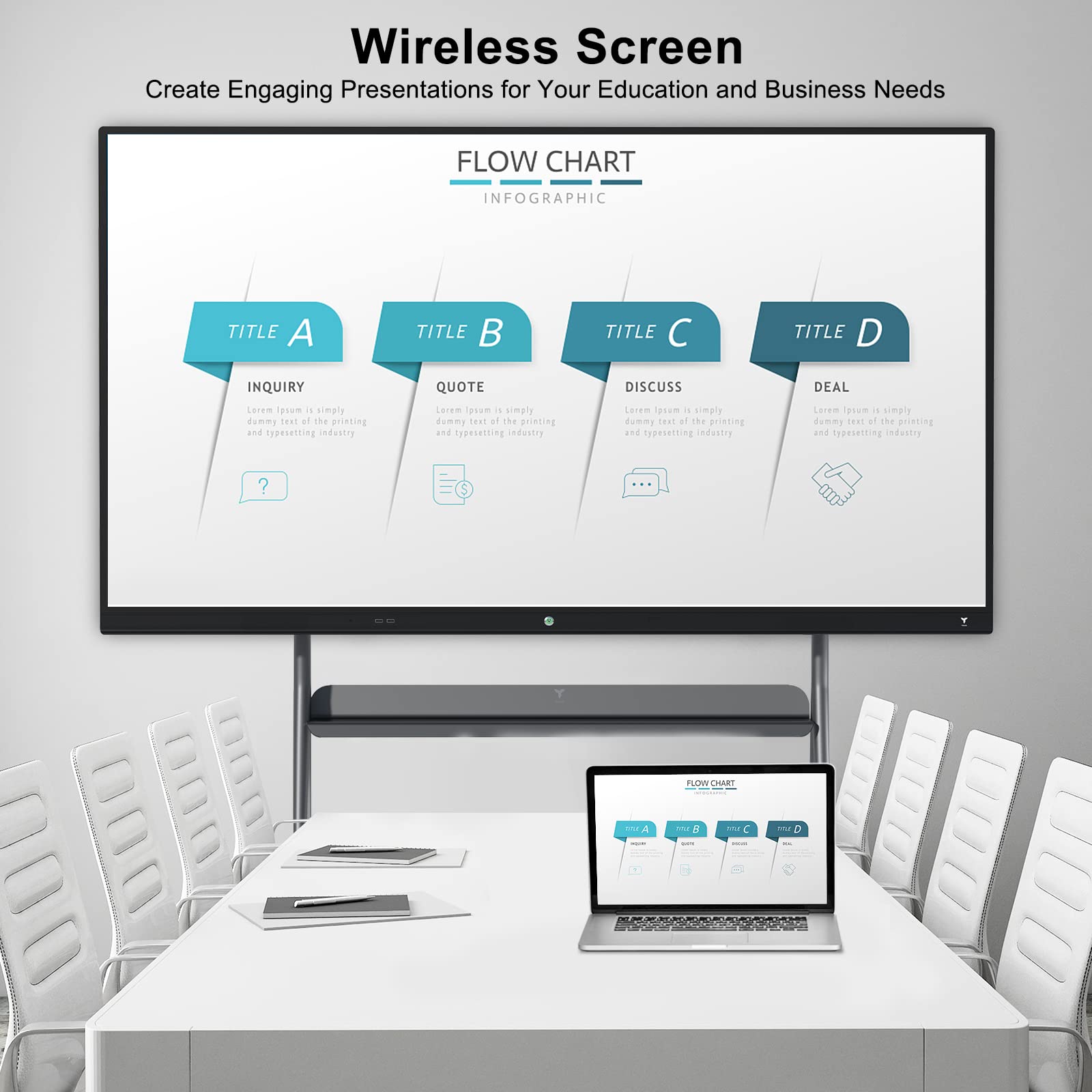 Buy TIBURN 75 inch Interactive Whiteboard, 4K UHD Smartboard ...