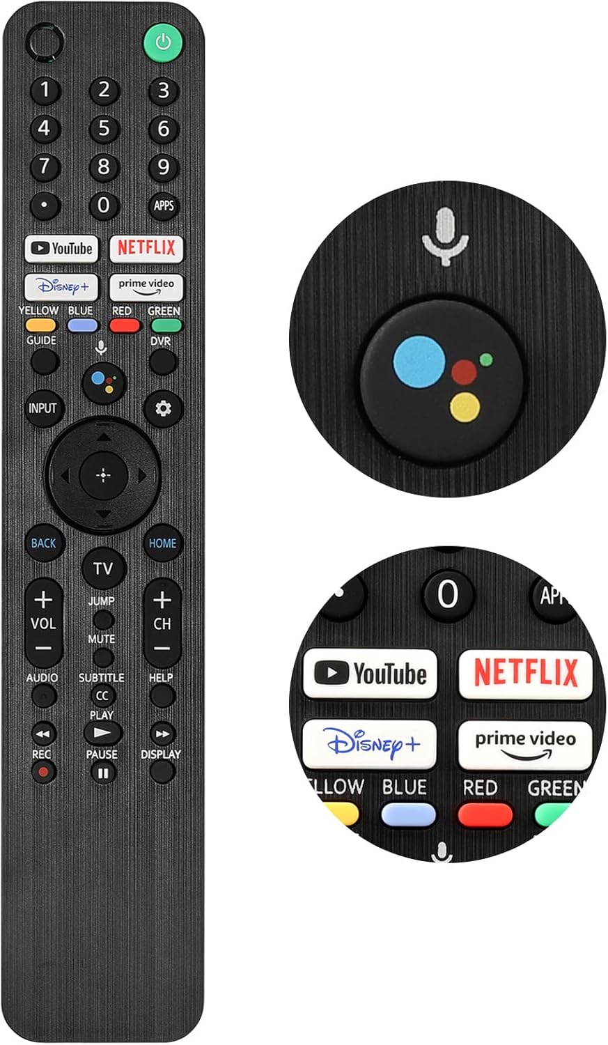 Buy RMF-TX520U Voice Remote Control Replacement for Sony TV Models ...