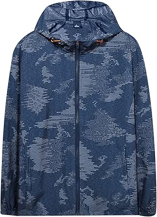 Amazon.com: Waterproof Windbreaker Men Packable Men's Fall Casual Loose ...