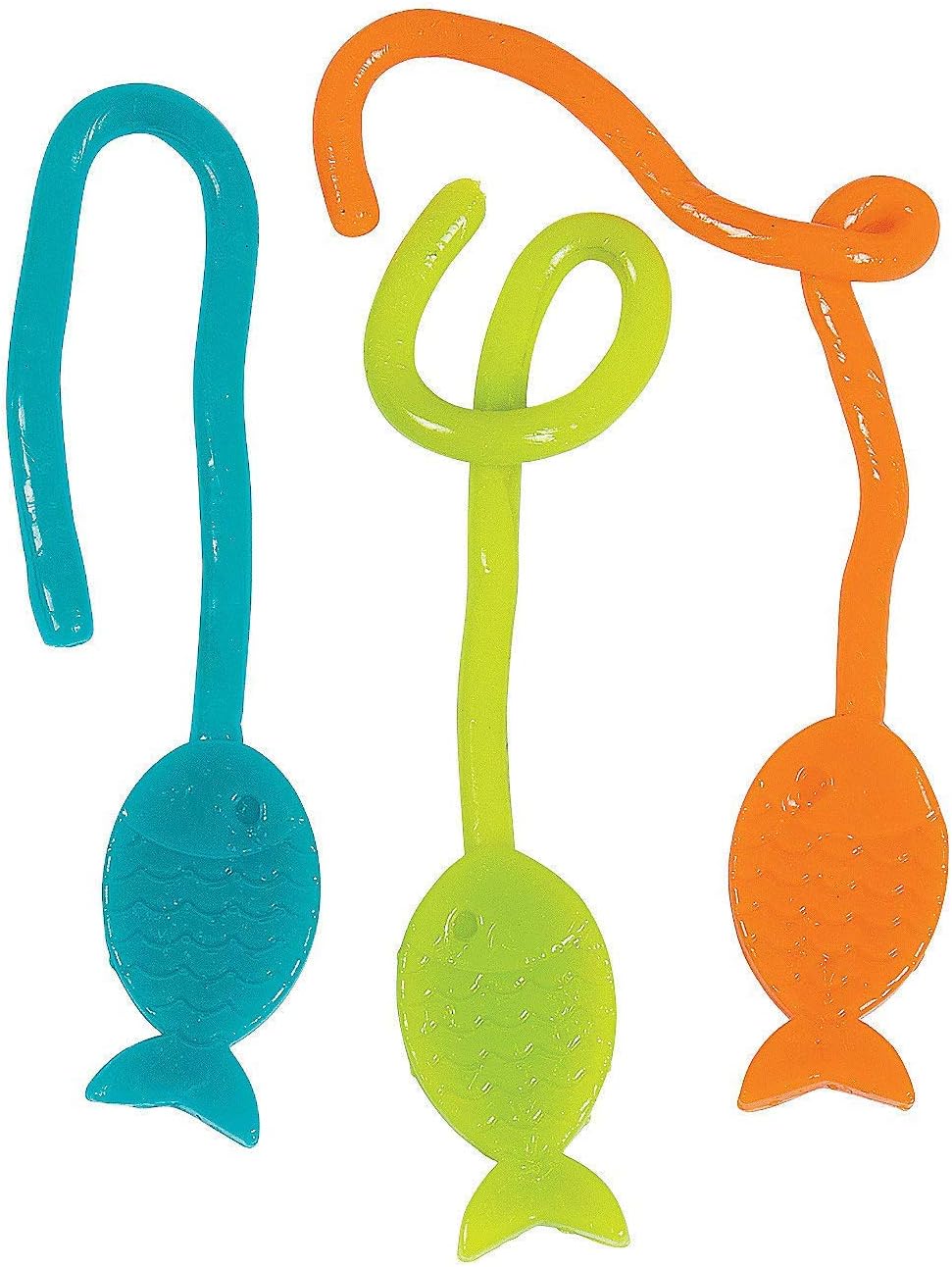 Amazon.com: Party Supplies Sticky Fish On a String - 36 pc : Toys & Games