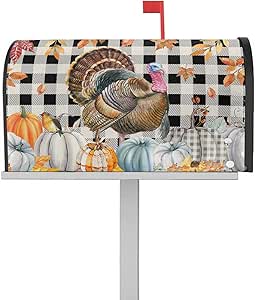 Amazon.com: Aomike Thanksgiving Fall Mailbox Covers Magnetic Standard ...