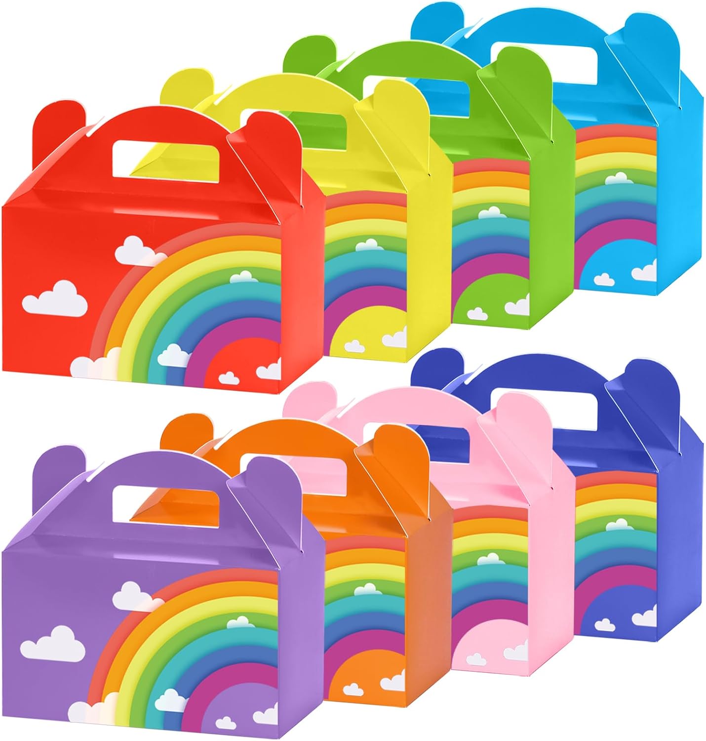 Amazon.com: MOORAY 24 Pack Rainbow Treat Boxes, Bright Colors Candy ...