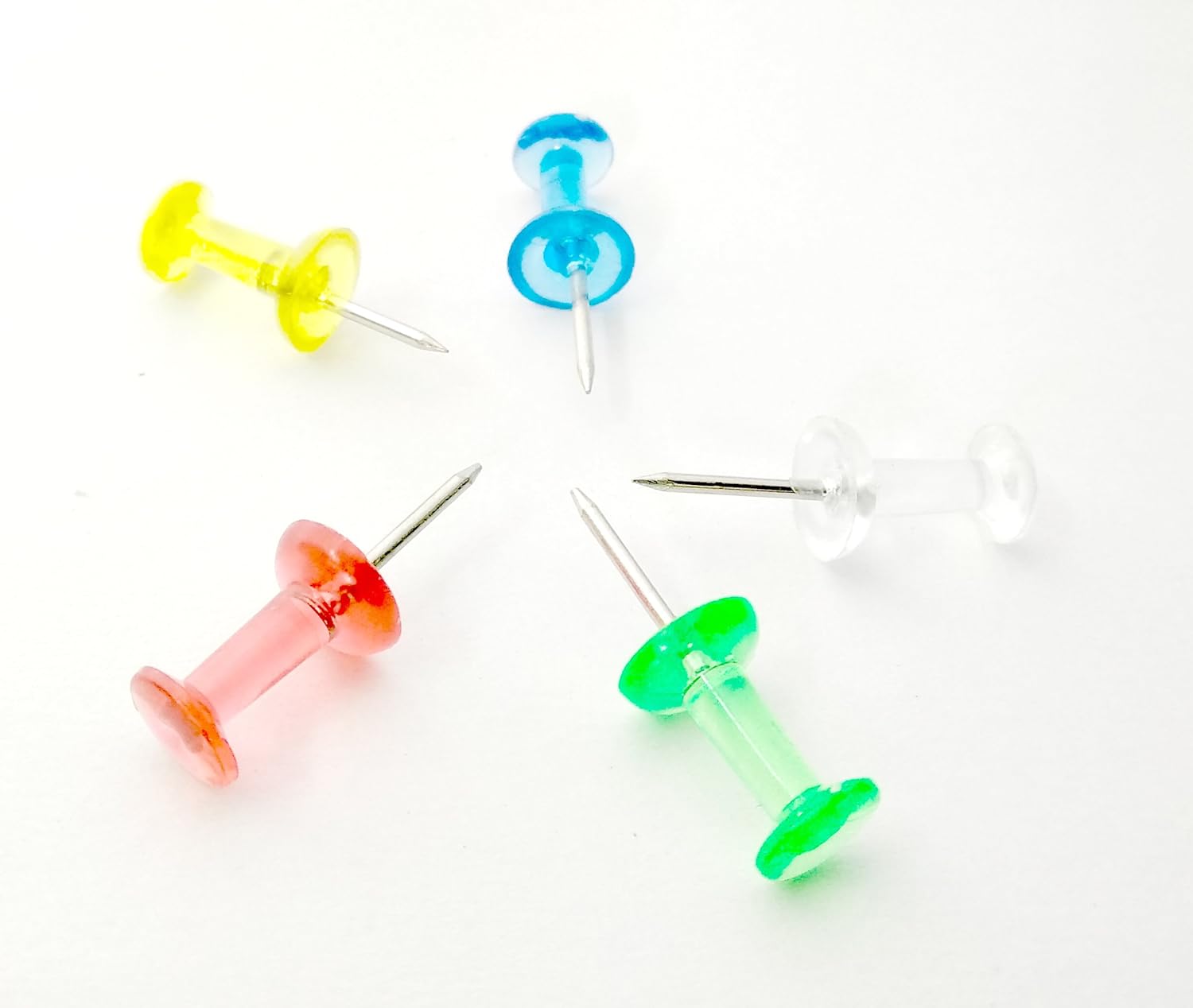 Amazon.com: BanteyBanatey Transparent Push Pins/Thumb Pins (Multicolour ...