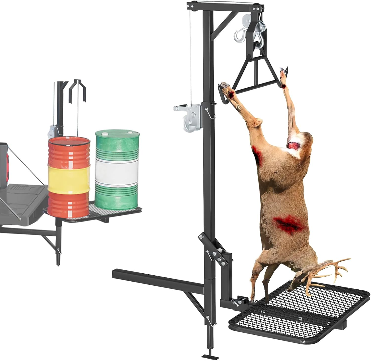 Amazon.com: CROSSHIP Truck Hitch Game Hunting Hoist with Lifting System ...