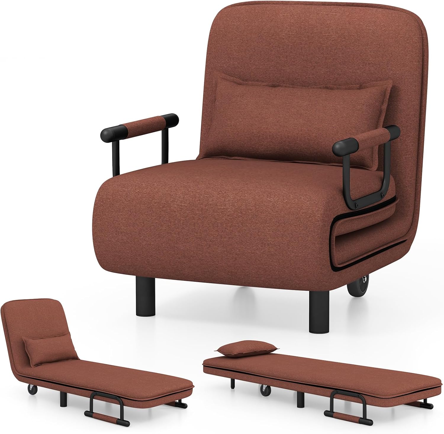 Amazon.com: Giantex Convertible Sofa Bed, 3-in-1 Folding Sleeper Chair ...