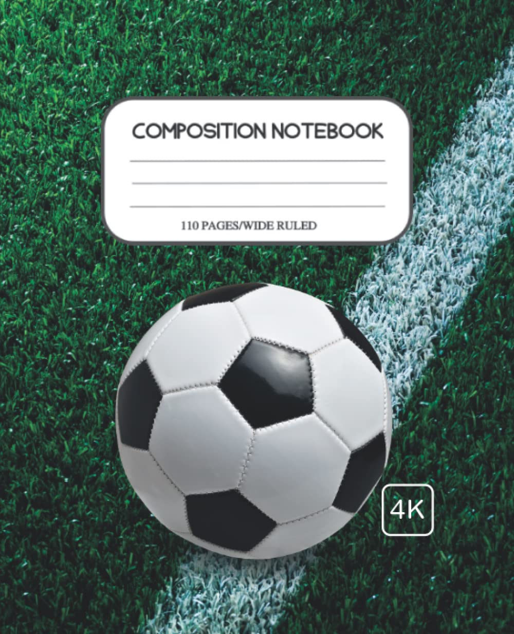 Amazon.com: Soccer Composition book College Ruled | Soccer Notebook for ...