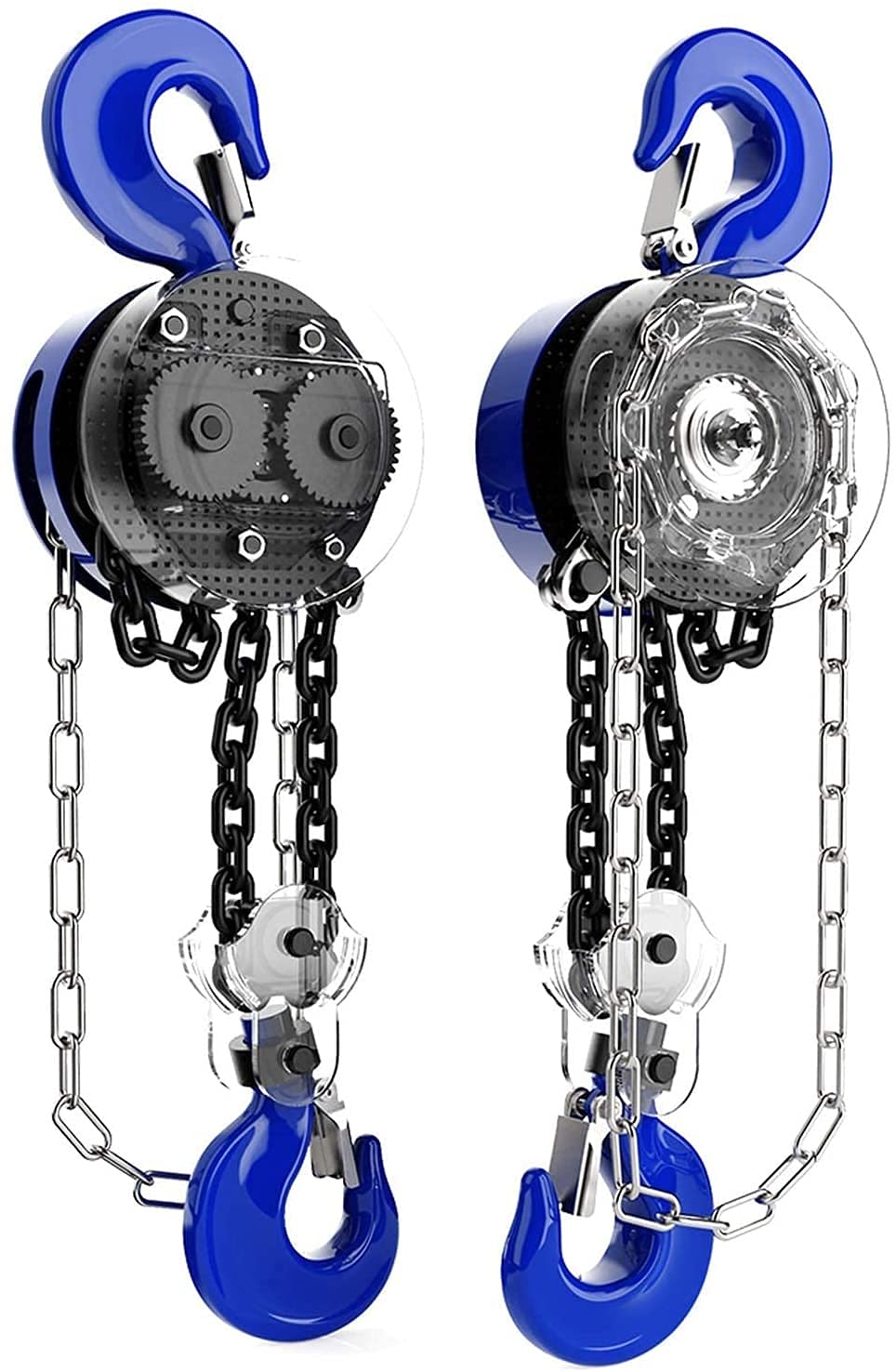 Buy AACXRCR Manual Chain and Tackle Pulley System Chain Block 1 Ton /2 ...