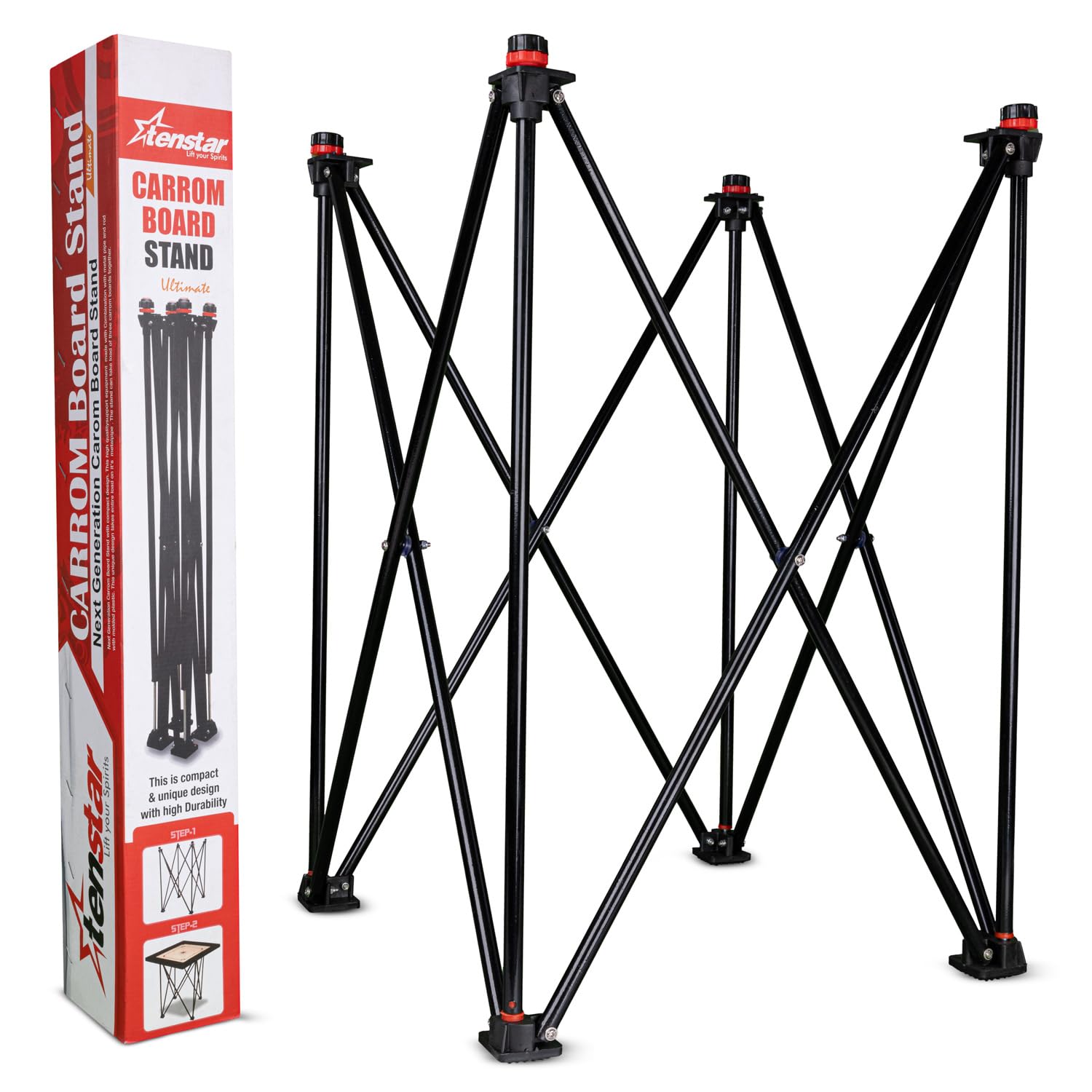 TENSTAR ULTIMATE Corrosion Free Carrom Board Stand | Adjustable Steel ...