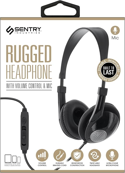 Amazon.com: SENTRY HS261 Over The Ear Headphones, Wired 3.5mm ...