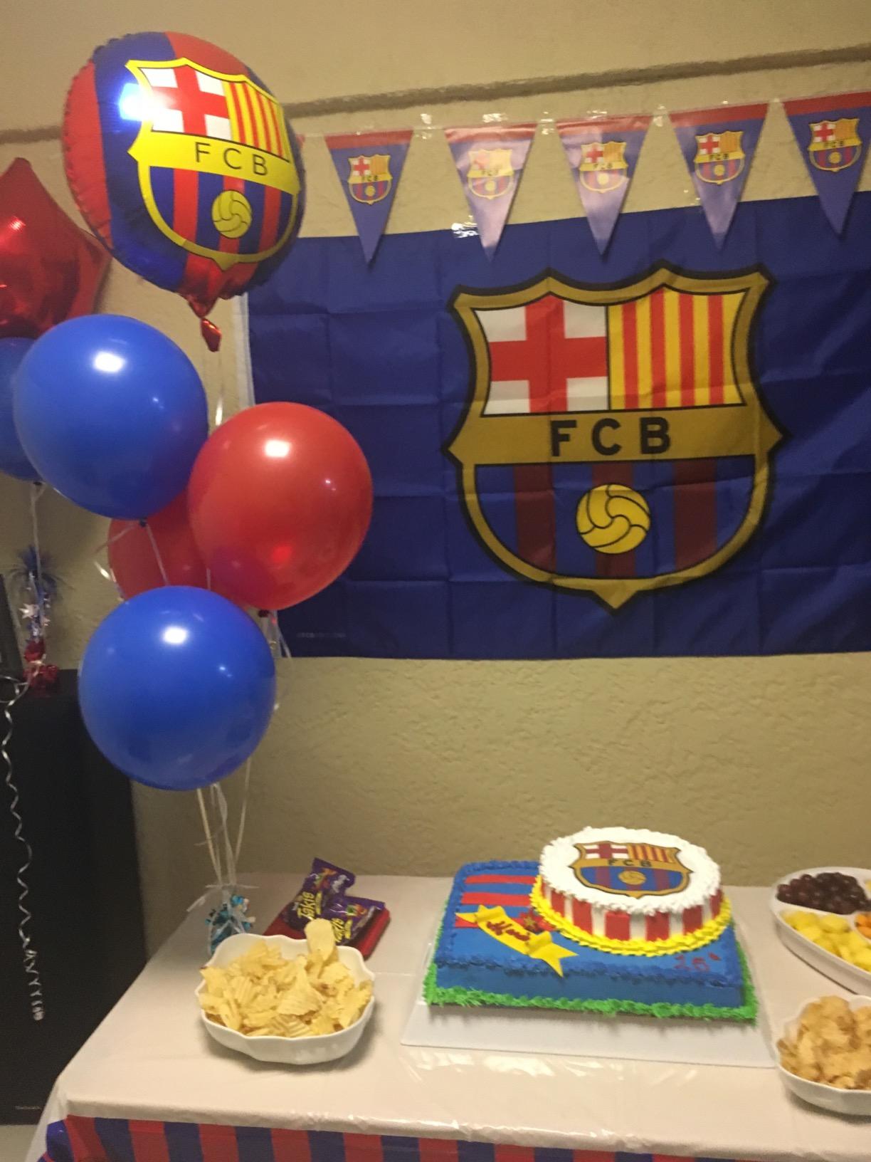 Amazon.com: FC Barcelona Birthday Party Decoration Table Cloth- Pack of ...