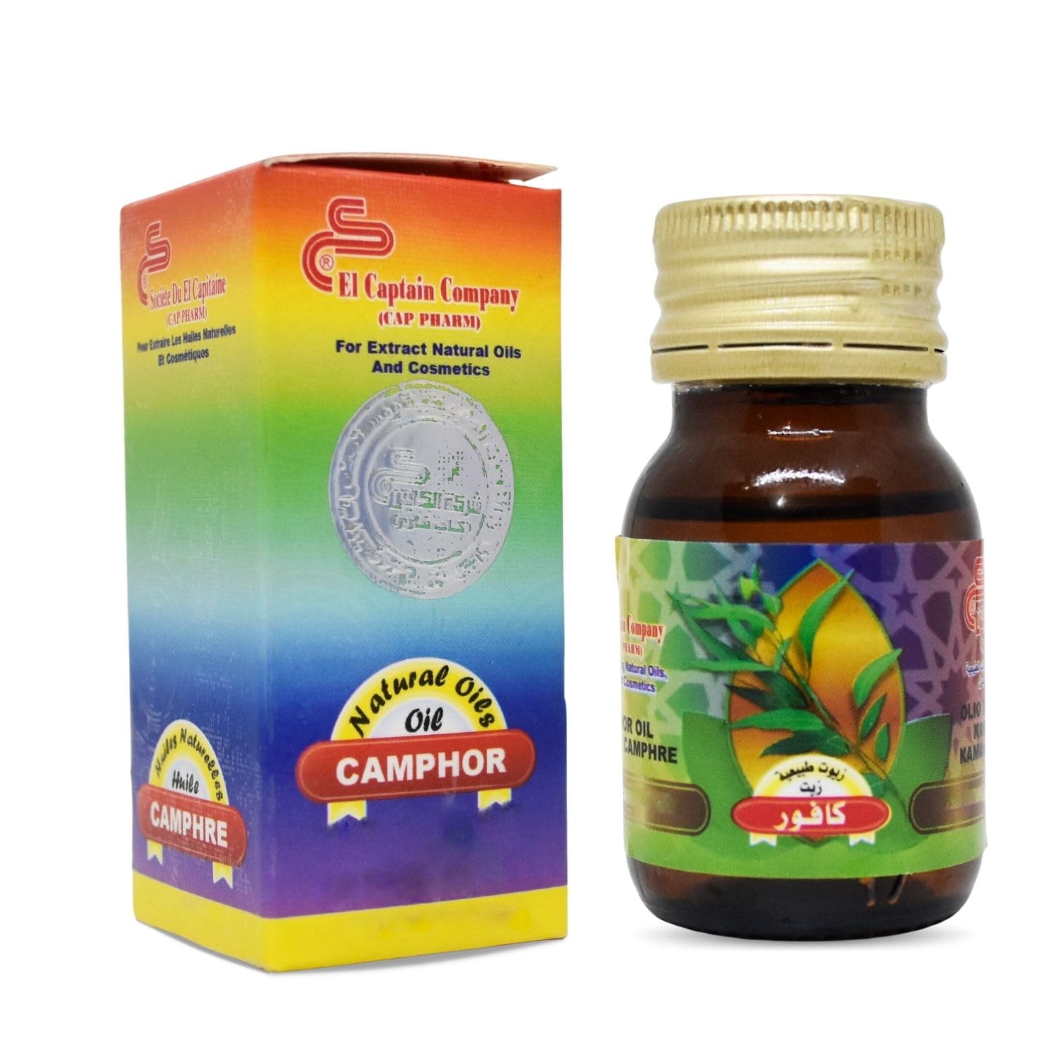 Amazon.com: El Captain Camphor Oil Pure & Natural Cold Pressed ...