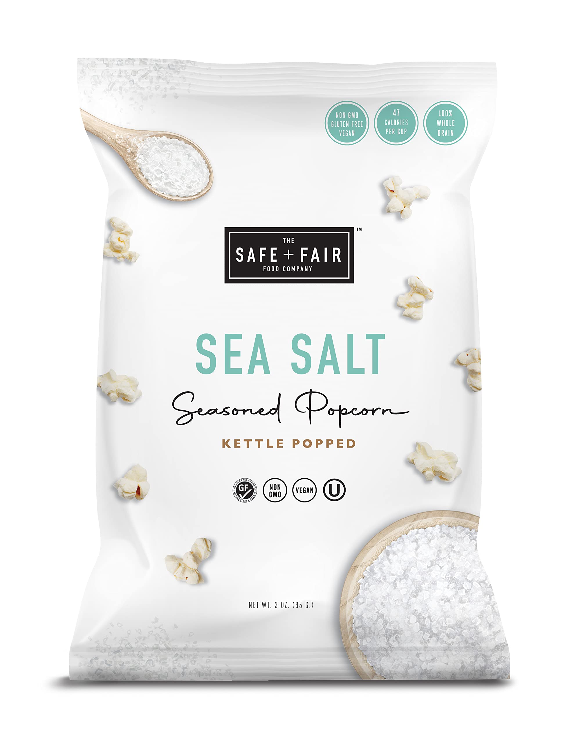 Plant Based Sea Salt Seasoned Popcorn Safe Fair Sea Salt | Desertcart Kenya