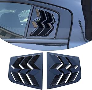 Amazon.com: WildWell Rear Side Window Louvers for 2011-2024 Dodge ...