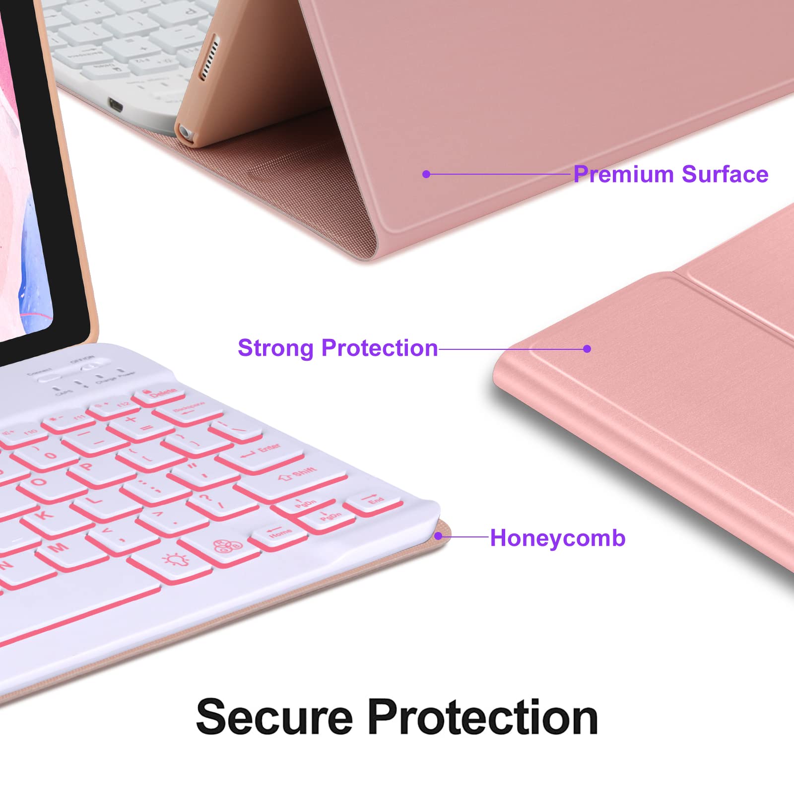 Snapklik.com : Samsung Galaxy Tab A8 Keyboard Case 10.5 2022 Detachable ...