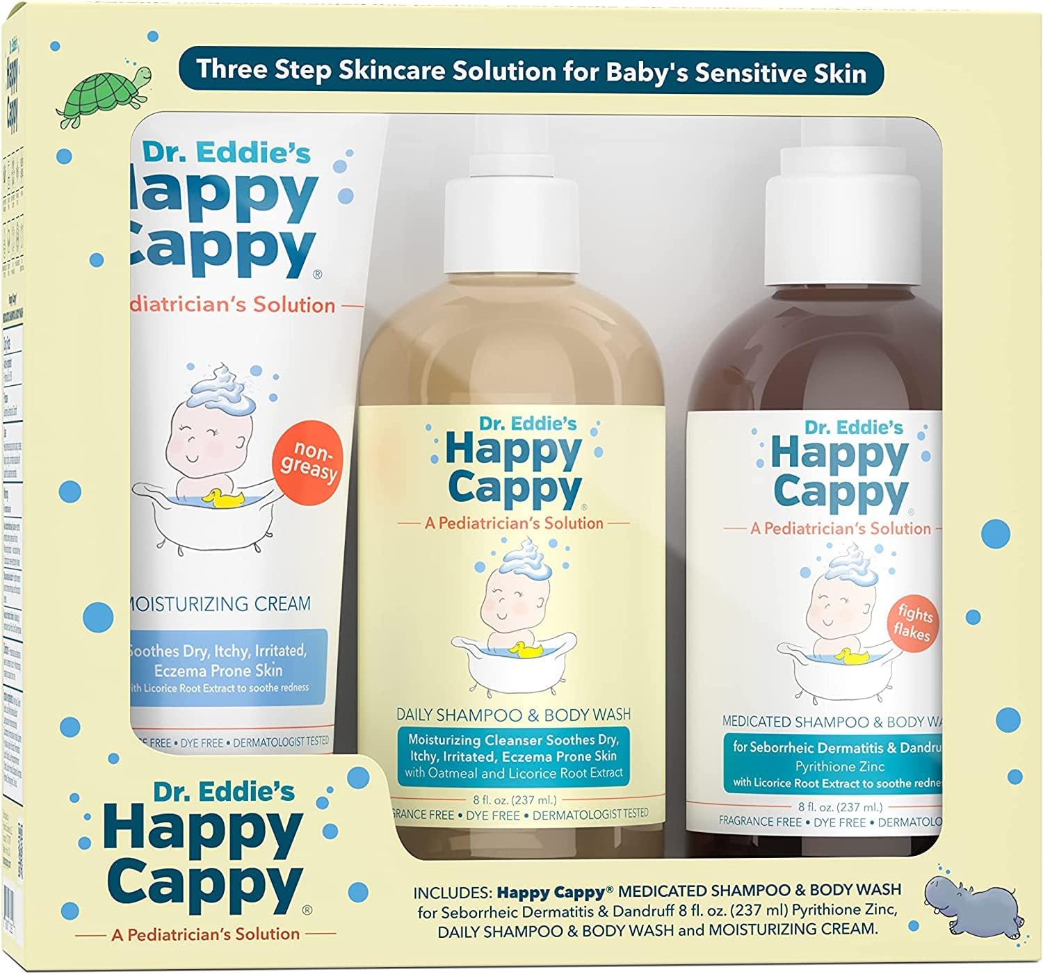 Buy Dr. Eddie's Happy Cappy 3 Step Skincare Solution for Baby's ...
