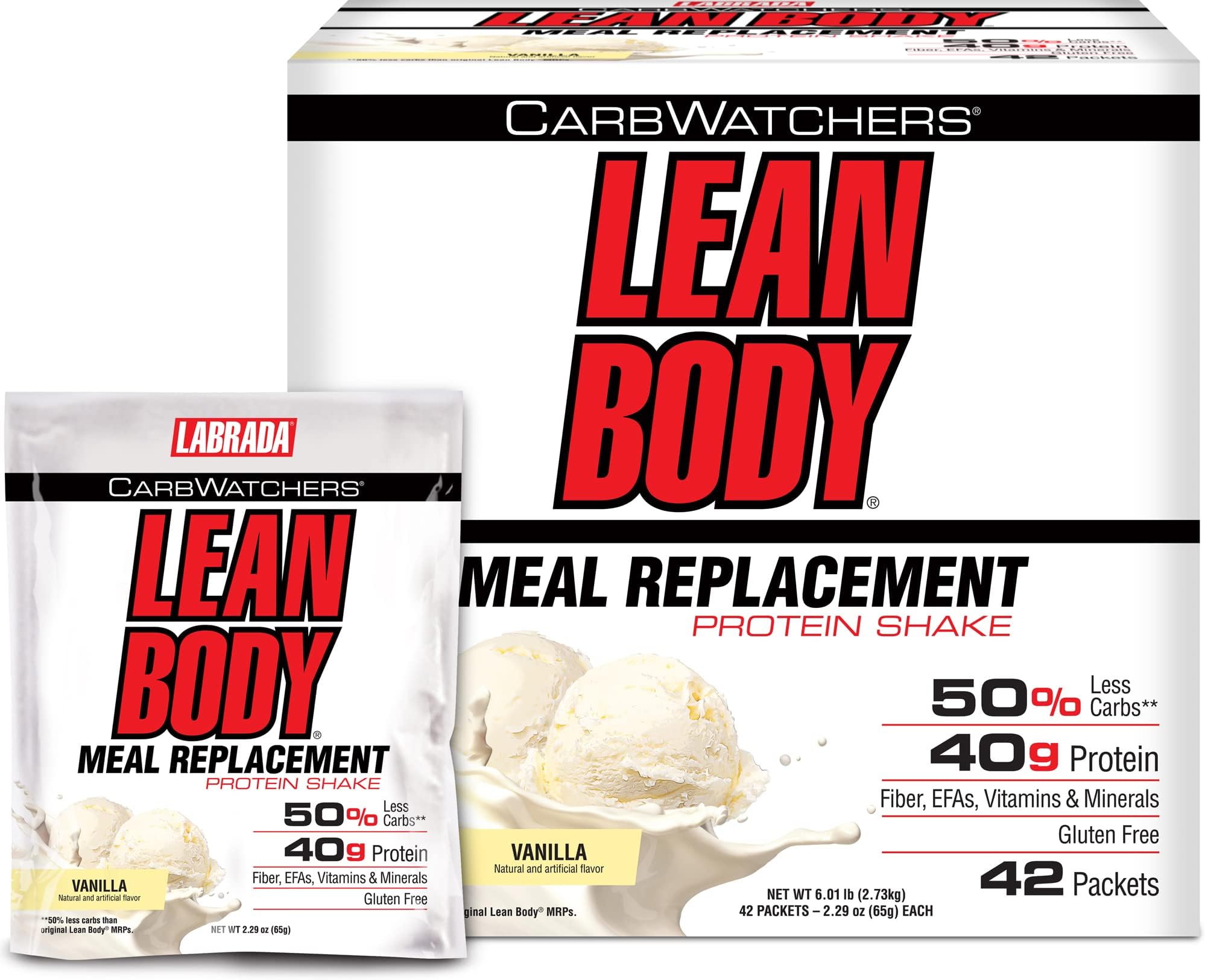 Amazon.com: Labrada Lean Body MRP All-In-One Vanilla Meal Replacement ...