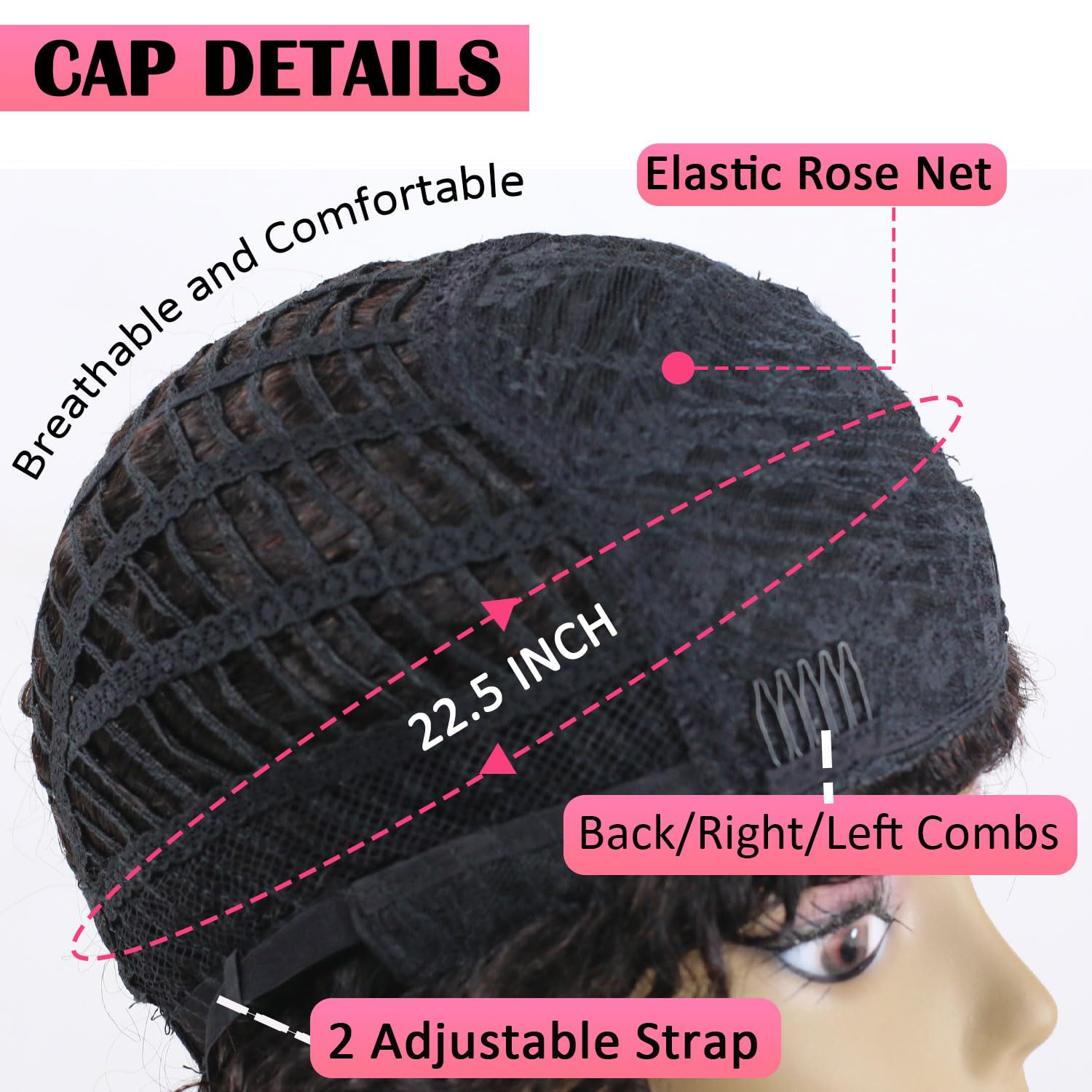 ManeMajesty Short Pixie Cut Wigs for Black Women - Ombre Layered ...