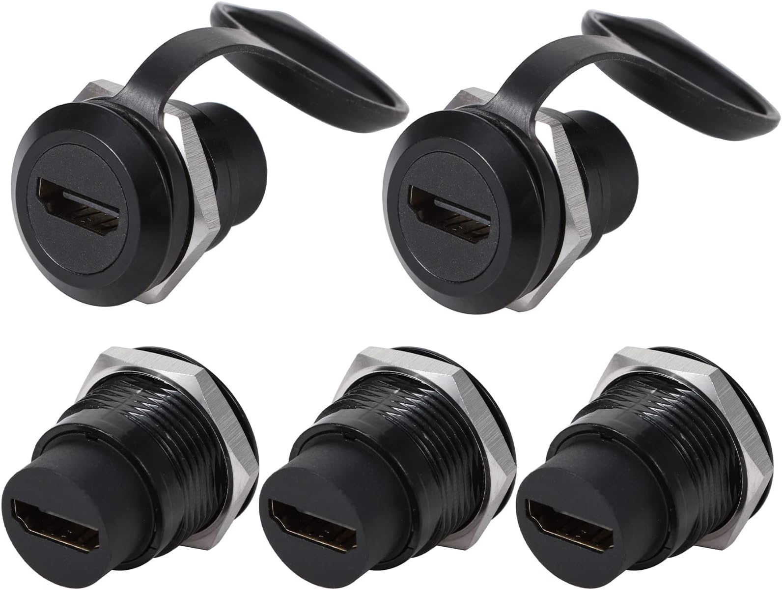 Amazon.com: PENGLIN 5PCS Waterproof HDMI Coupler, HDMI Panel Mount Pass ...